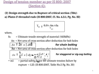 Design of steel structure Tension member.pptx