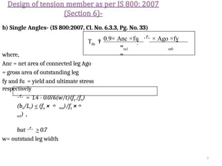 Design of steel structure Tension member.pptx
