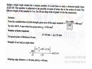 Design of Tesion member Design of Steel Structure.pptx