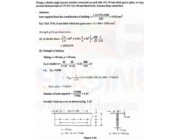 Design of Tesion member Design of Steel Structure.pptx