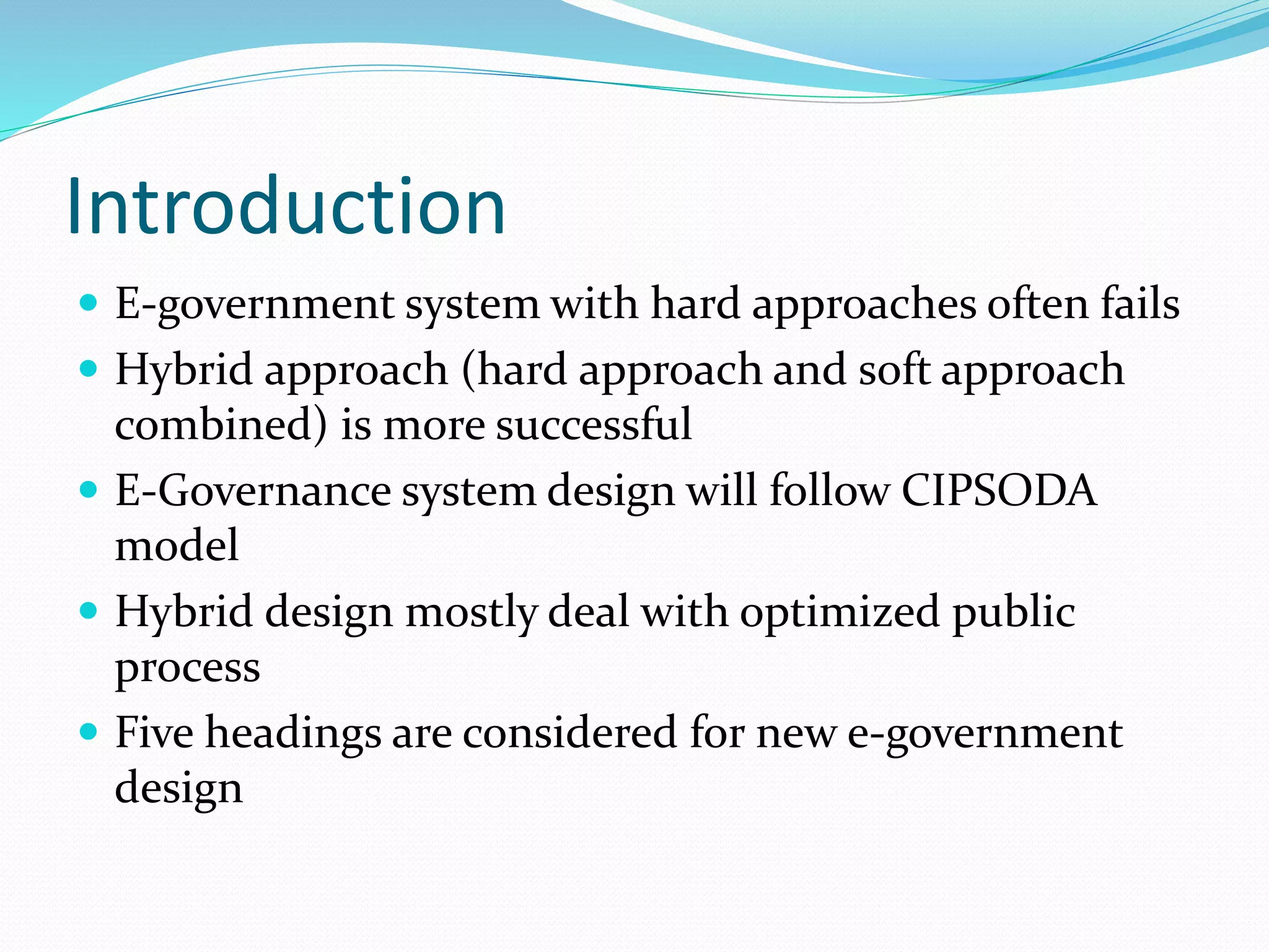 Design of the new e-Government system | PPTX