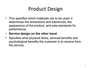 Design of the production system | PPT