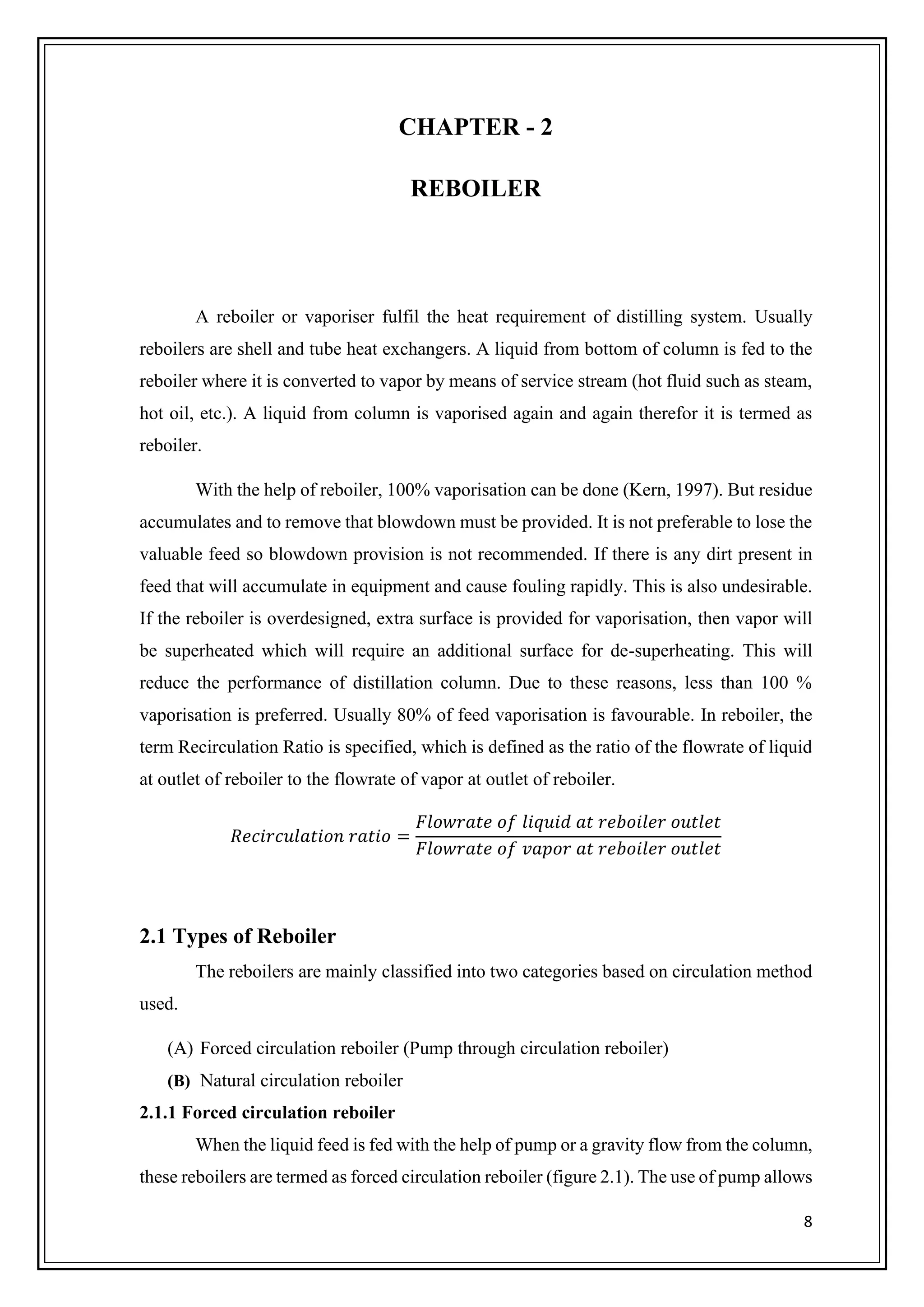 Design of thermosyphon reboiler | PDF