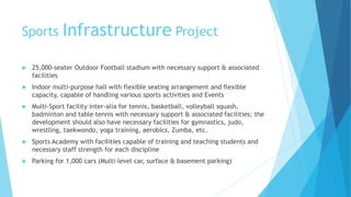 Design of the sports hub | PPTX