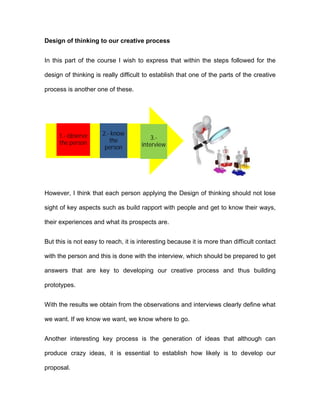 Design of thinking to our creative process | PDF