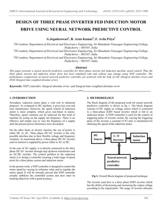 Design of three phase inverter fed induction motor | PDF | Physics | Science
