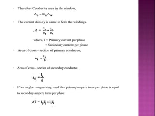 Design of transformer | PPTX