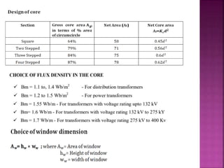 Design of transformer | PPTX