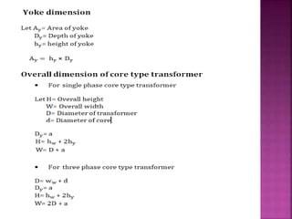 Design of transformer | PPTX