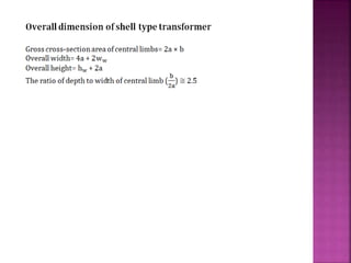 Design of transformer | PPTX