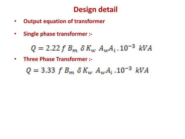 Design Of Transformer - Classification of transformer | PDF