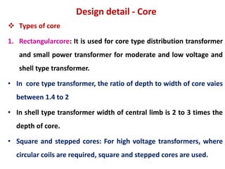 Design Of Transformer - Classification of transformer | PDF