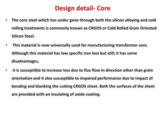 Design Of Transformer - Classification of transformer | PDF