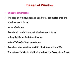 Design Of Transformer - Classification of transformer | PDF