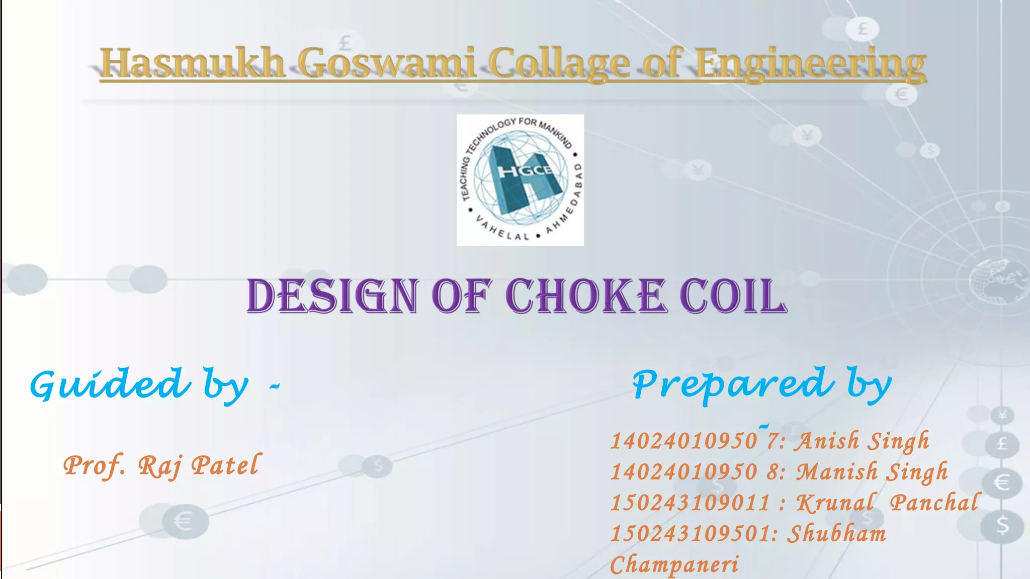 Design of transformer and chock coil | PPT