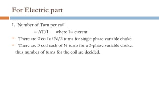Design of transformer and chock coil | PPT