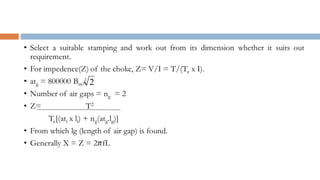 Design of transformer and chock coil | PPT