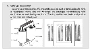 Design of transformer: classification & specification | PPTX