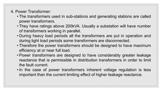 Design of transformer: classification & specification | PPTX
