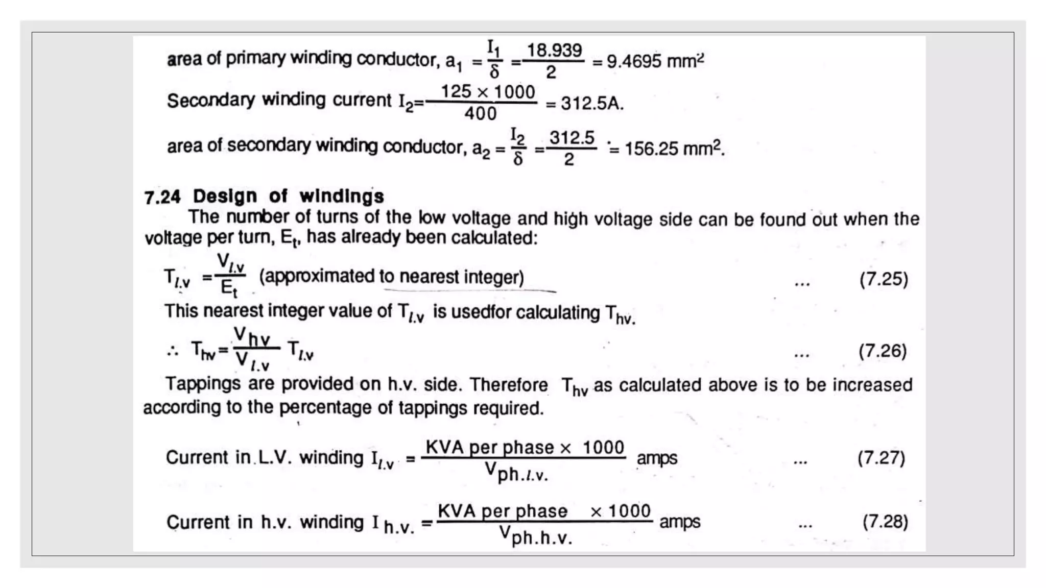 Design of transformer: Dimension of shell type transformer & winding ...