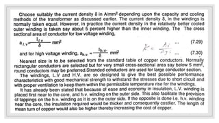 Design of transformer: Dimension of shell type transformer & winding ...