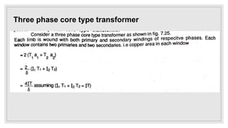 Design of transformer: Output Equation | PPTX