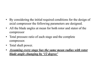 Design of transonic axial compressor | PPT