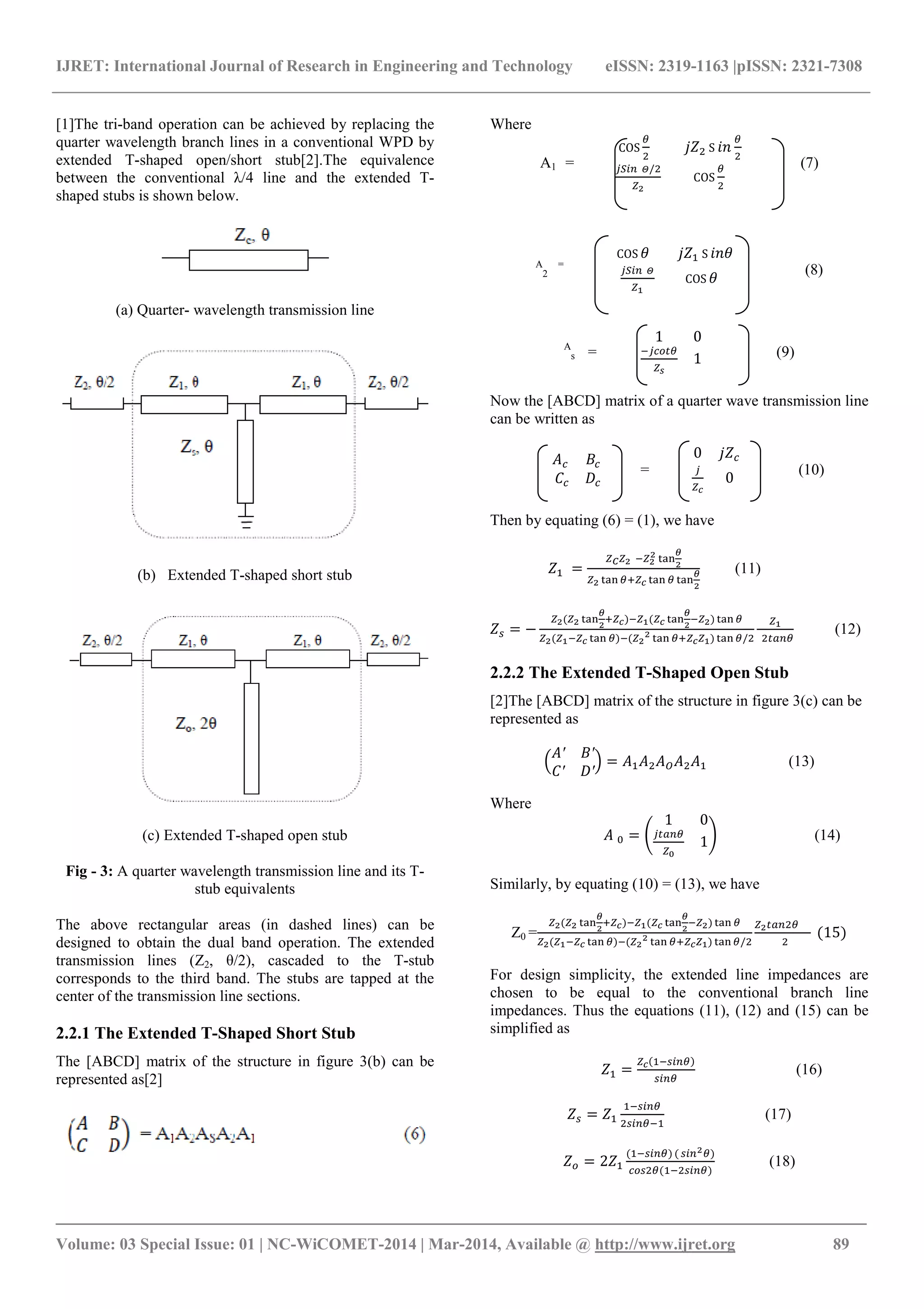 Design of triband wilkinson power divider using | PDF | Home Appliances ...