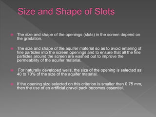 Design of tubewell | PPTX