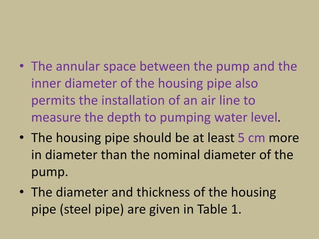 Design of Tube Well.ppt | Geology | Science
