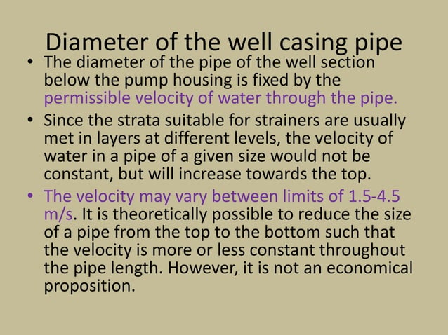Design of Tube Well.ppt | Geology | Science