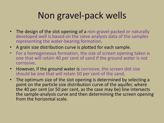 Design of Tube Well.ppt | Geology | Science