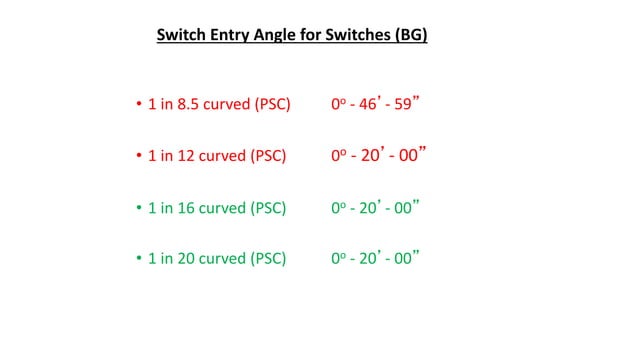 design of turn out THEORY.pptx | Rail Travel | Travel Type
