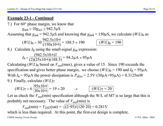 DESIGN OF TWO-STAGE OP AMPS.pdf | Business Accounting & Finance | Business