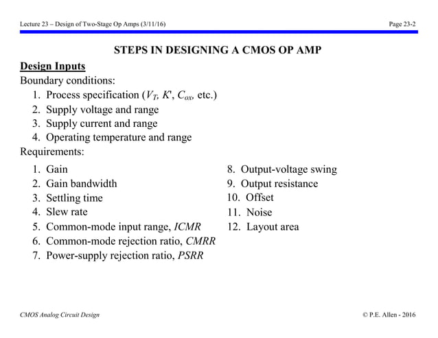 DESIGN OF TWO-STAGE OP AMPS.pdf | Business Accounting & Finance | Business