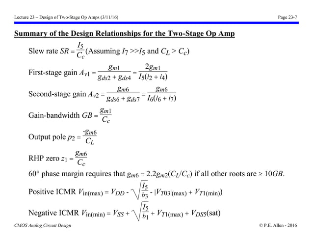 DESIGN OF TWO-STAGE OP AMPS.pdf | Business Accounting & Finance | Business