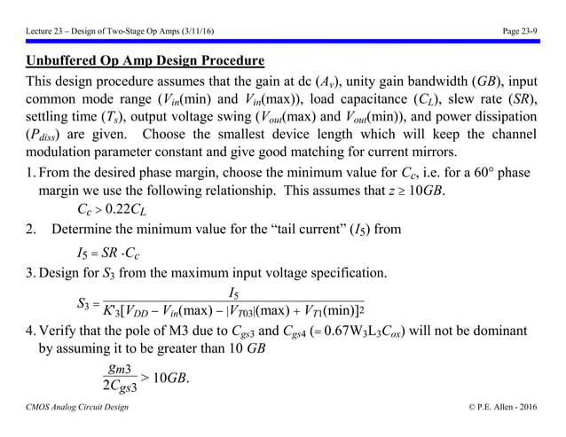 DESIGN OF TWO-STAGE OP AMPS.pdf | Business Accounting & Finance | Business