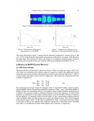 DESIGN OF V-BAND SUBSTRATE INTEGRATED WAVEGUIDE POWER DIVIDER, CIRCULATOR AND COUPLER | PDF