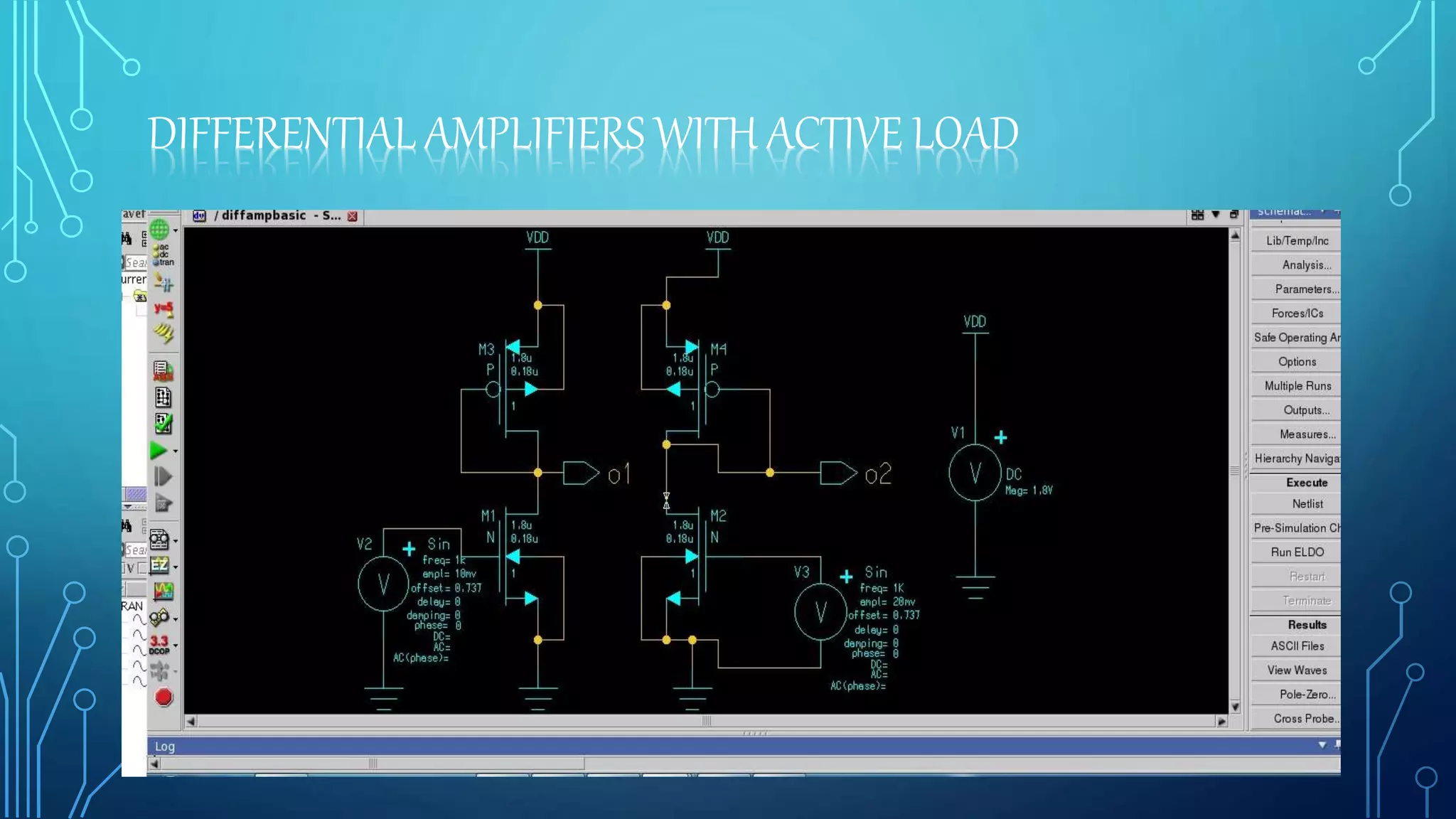 simulated study of differential amplifier using nano scale mosfets | PPT