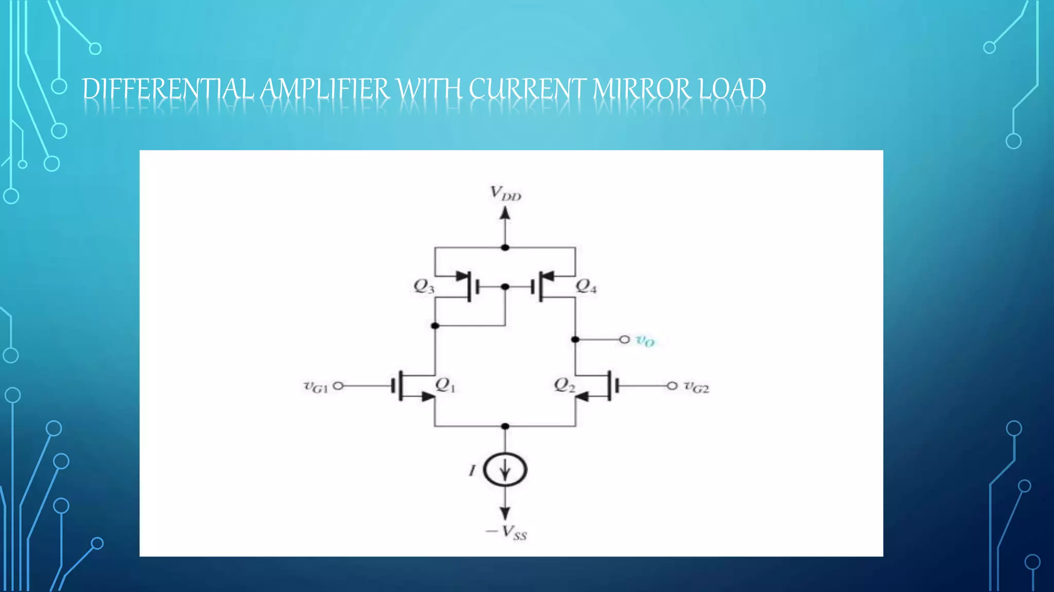 simulated study of differential amplifier using nano scale mosfets | PPT