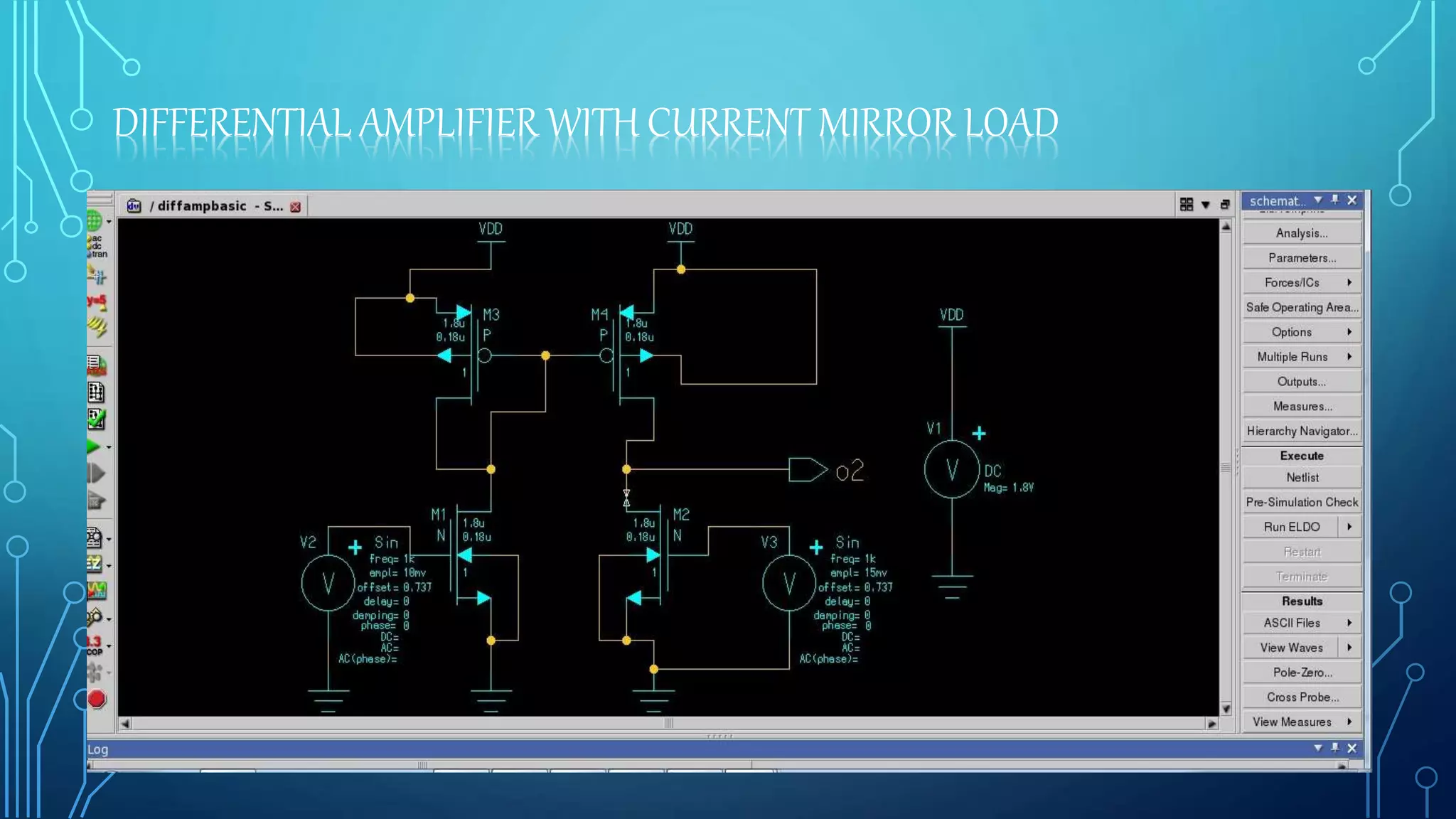 simulated study of differential amplifier using nano scale mosfets | PPT