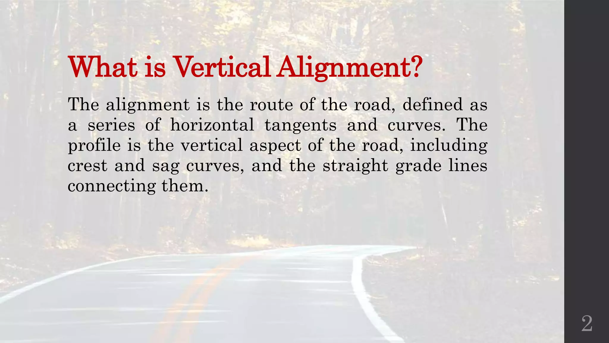 Design of vertical alignment | PPTX