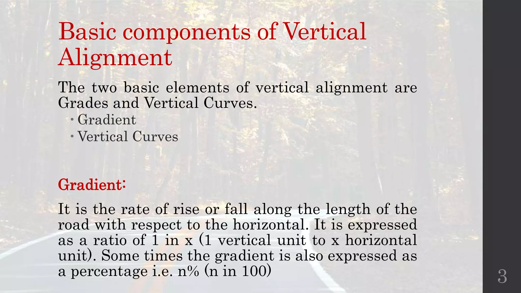 Design of vertical alignment | PPTX