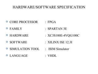 Design of vga based pong game using fpga | PPT