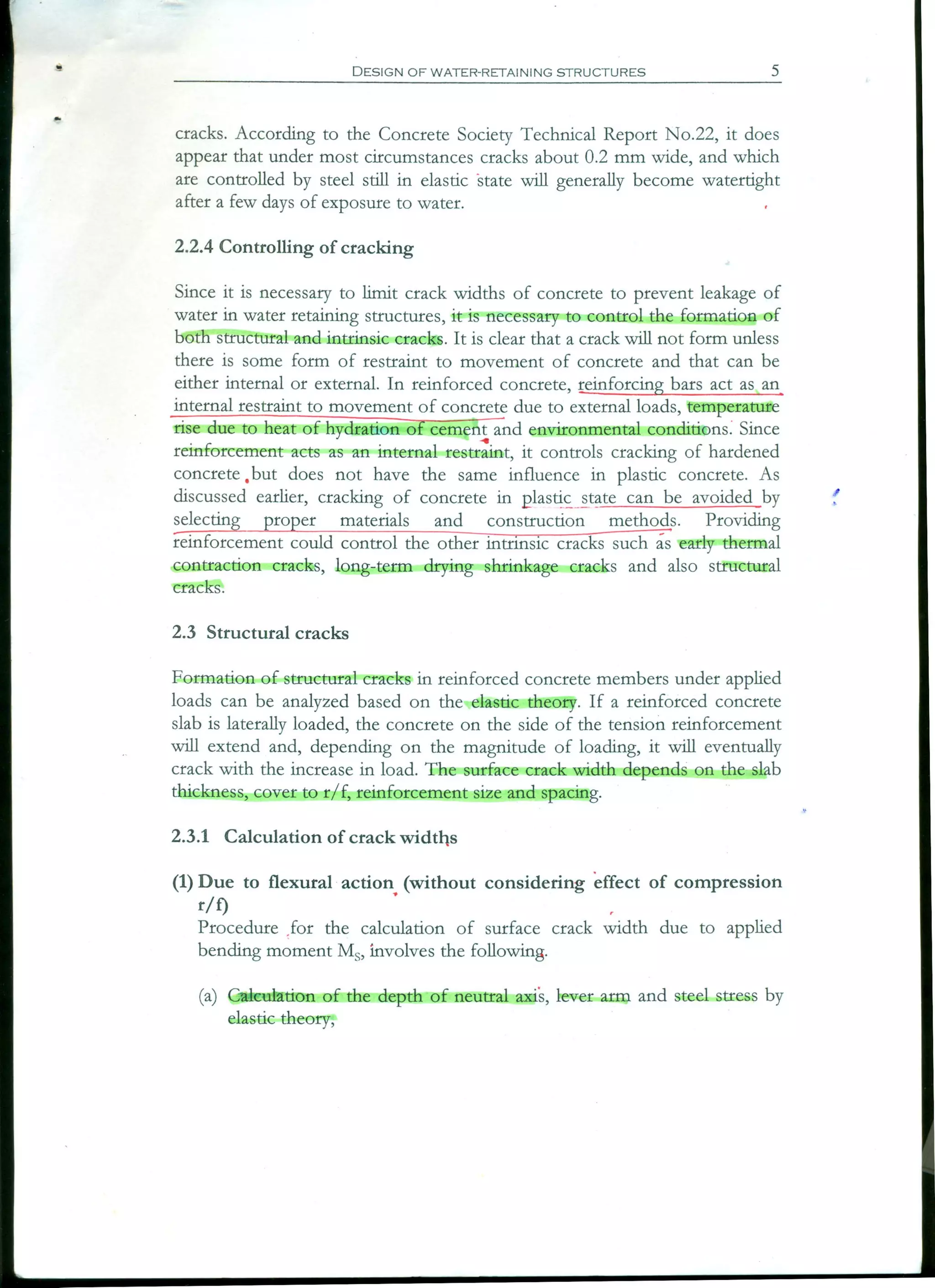 Design Of Water Retaining Structures Based On 8007 Pdf
