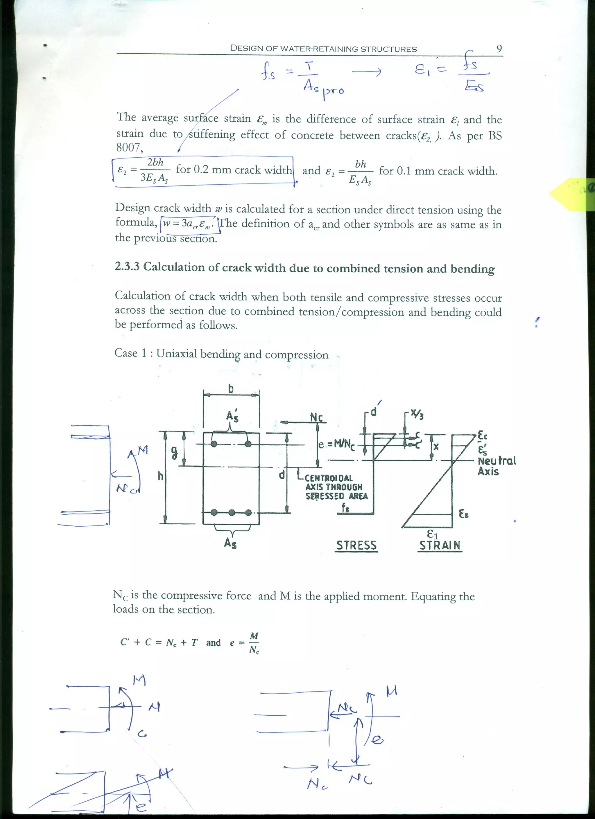 Design of water retaining structures based on 8007 | PDF