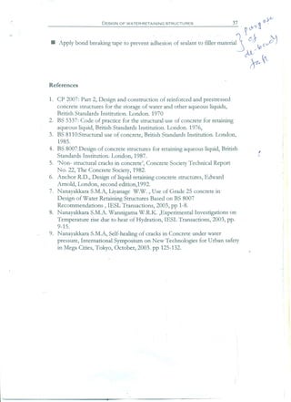 Design of water retaining structures based on 8007 | PDF