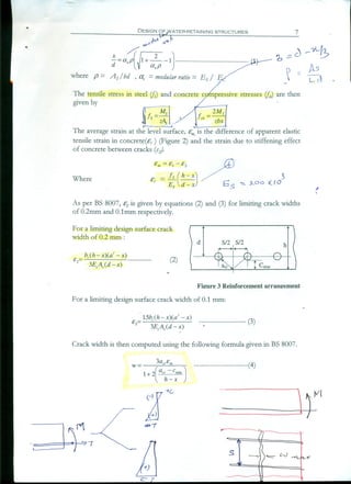 Design of water retaining structures based on 8007 | PDF