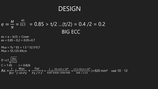 design of water section concrete structures | PPTX