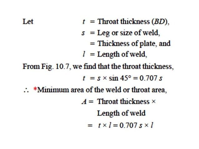 Design of Welded Joints | PPT | Physics | Science